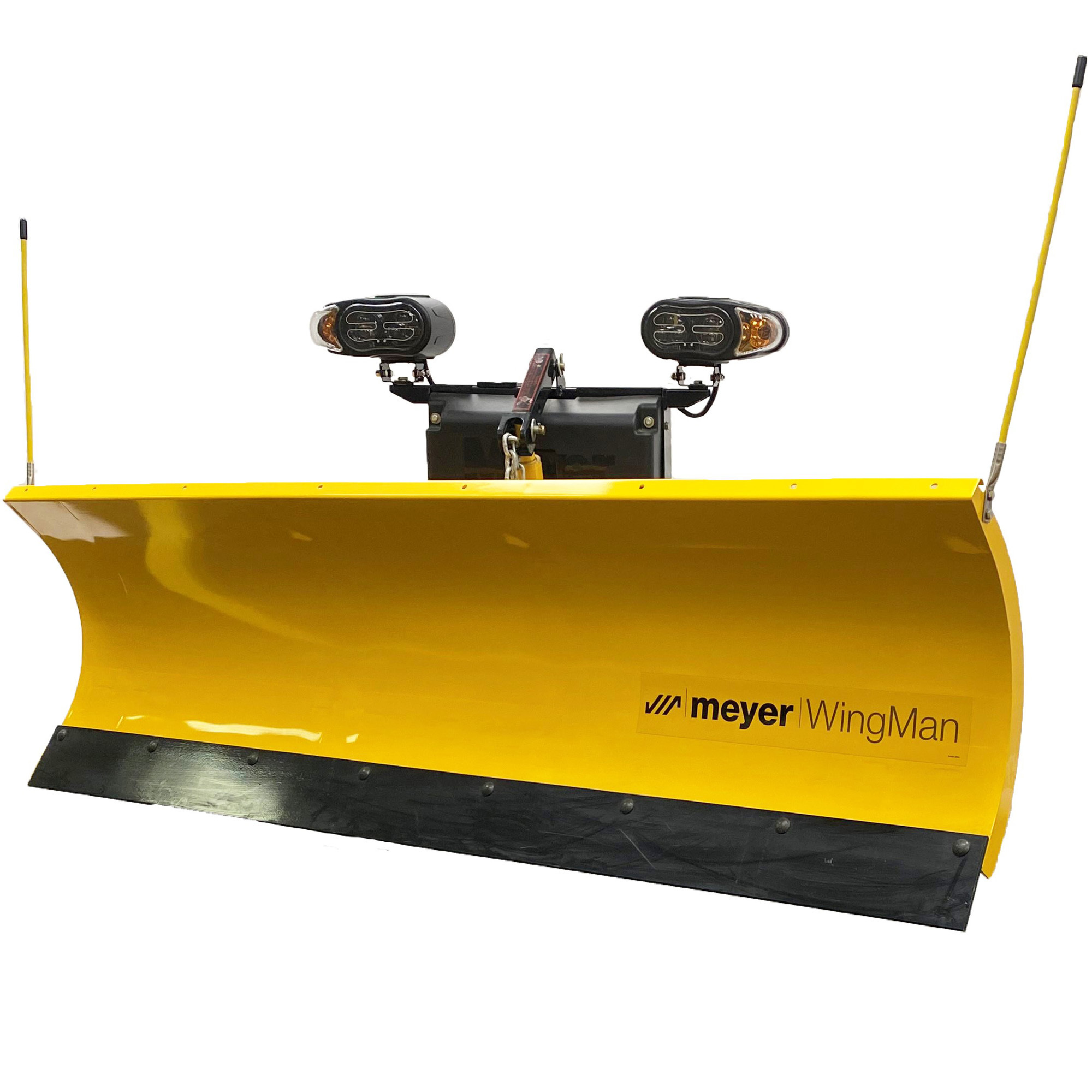 Meyer Products, WingMan 7ft.6in. 2in. Receiver Hitch Plow LED, Blade Length 90 in, Max. Lift ...